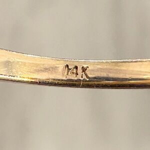 Jewelry | Vintage 14k Gold Amethyst Ring Diamond Accent Solitaire Size ...